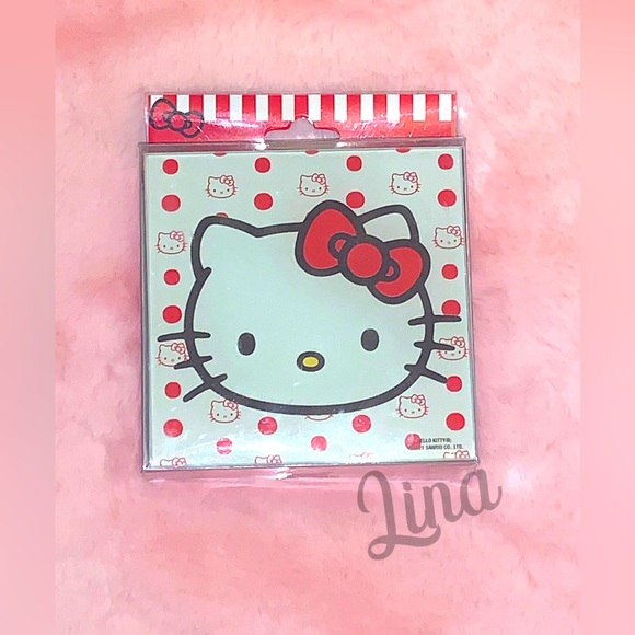 Hello Kitty | Dining | Hello Kitty Glass Coasters 4pc Set New | Poshmark